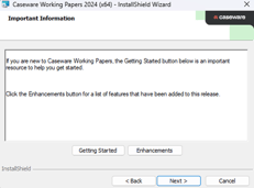 Installation of Caseware Working Papers