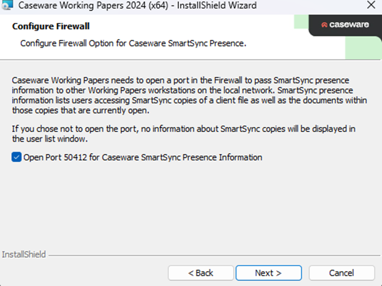Installation of Caseware Working Papers