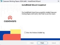 Installation of Caseware Working Papers