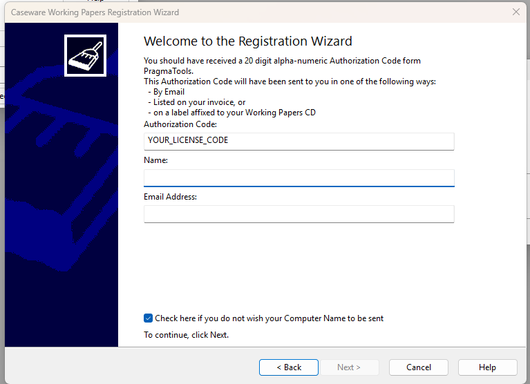 Activating Caseware Working Papers